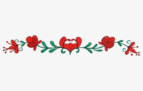 Flower Line Border Png , Free Transparent Clipart - ClipartKey
