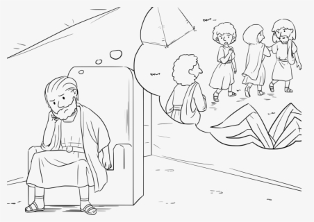 Monochrome - Drawing Samuel From The Bible , Free Transparent Clipart ...