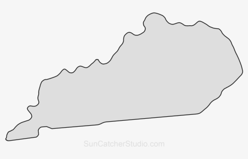 Kentucky Map Outline Png Shape State Stencil Clip Art , Free ...