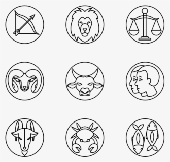 Zodiac Signs Lineal - Zodiac Symbols No Background , Free Transparent ...