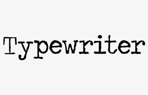 Typewriter - Calligraphy , Free Transparent Clipart - ClipartKey