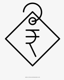 Price Tag Coloring Page - Line Art , Free Transparent Clipart - ClipartKey