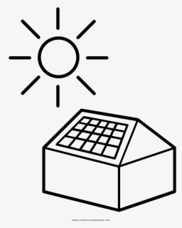 Solar Panel Coloring Page - Solar Energy Easy To Drawing , Free ...