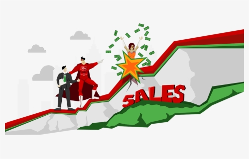 Sales Hero - Illustration , Free Transparent Clipart - ClipartKey