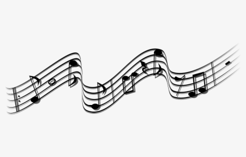 Musical Note Sheet Music Clip Art - Music Notes Wave Png , Free ...