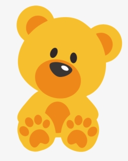 Orange Teddy Bear Clipart - Teddy Bear Cartoon Png , Free Transparent ...