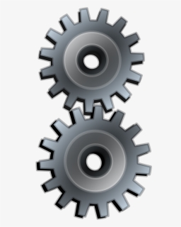 Two Gears Gray - 3 D Gears Transparent , Free Transparent Clipart ...