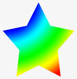 Rainbow Colored Star - Star Clip Art Colorful , Free Transparent ...