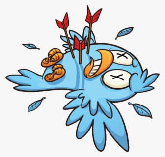 Dead Clipart Sparrow - Dead Blue Bird Cartoon , Free Transparent ...