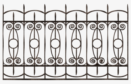 Iron Fence Png - Wrought Iron Balcony Railing Png , Free Transparent ...