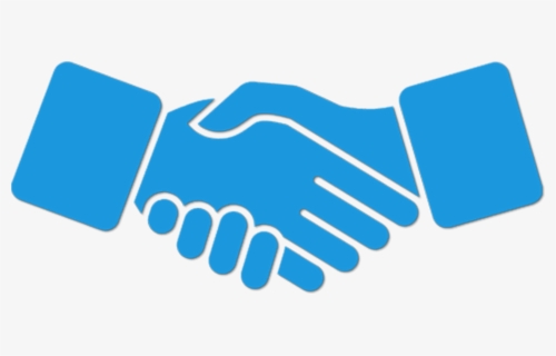 Computer Clipart Blue - Blue Handshake Icon Png , Free Transparent ...