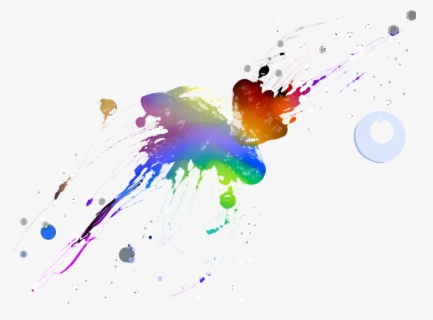 Splat Paint Rainbow Png Clipart - Rainbow Splat Png , Free Transparent ...
