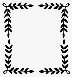 Laurel Leaves Border Design , Free Transparent Clipart - ClipartKey