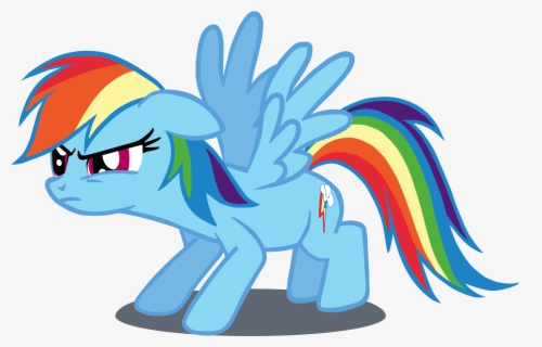 Rainbow Dash Vector - Mlp Rainbow Dash Angry , Free Transparent Clipart ...