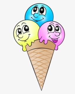 Download Smiley Clipart Ice Cream - Glace Bilder Lustig - ClipartKey