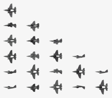 Transparent Fighter Jets Clipart - Spaceship 2d Sprite Png , Free ...