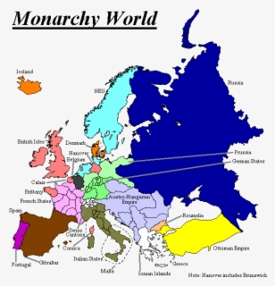 Map Of Monarchy World"s Europe - Countries That Joined The Eu In 1973 ...