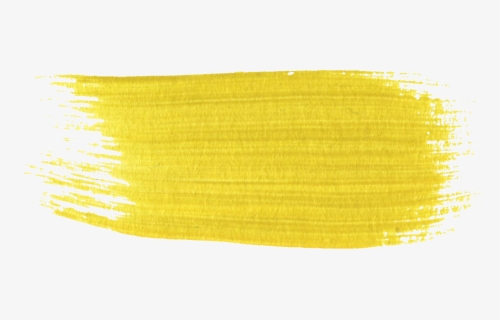 Yellow Cliparts Png Paint - Paint Brush Stroke Png Yellow , Free ...