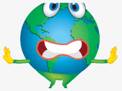 Cartoon Earth With Face , Free Transparent Clipart - ClipartKey