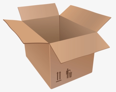 Open Cardboard Box Png Clip Art - Open Box Transparent Background ...