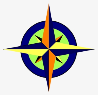 Compass Multi Four-color Compass Svg Clip Arts - Compass Points In ...