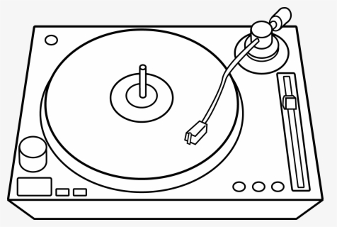Download Turntables Drawing Dj Deck Transparent Png Clipart - ClipartKey