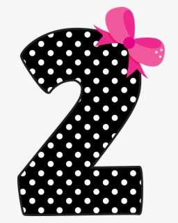 Numbers Clipart Clip Art - Blue Polka Dot Number 2 , Free Transparent ...