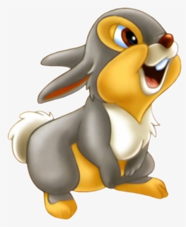 Sticker Thumper Disney Cute - Thumper Bambi Drawing , Free Transparent ...