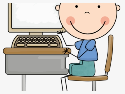 Overview Clipart Computer User - Kid Computer Clipart , Free ...