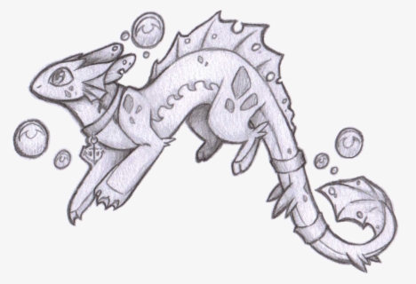 Transparent Dragon Clipart Images - Cute Water Dragon Drawing , Free ...