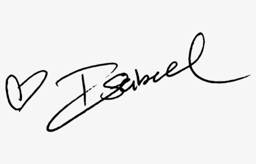 Isabel Sign-01 - Calligraphy , Free Transparent Clipart - ClipartKey