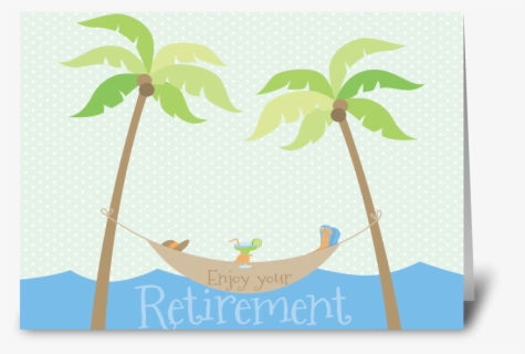Retirement Beach Greeting Card , Free Transparent Clipart - ClipartKey