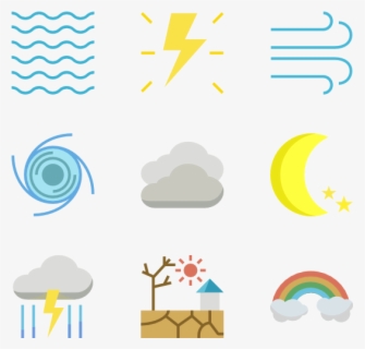 Cloudy Windy Day Outline Weather Interface - Windy Outline , Free ...