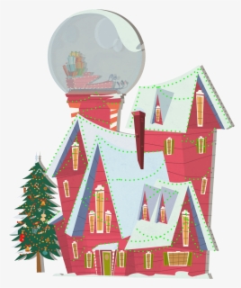Houses Clipart Santas - Santa House Animated , Free Transparent Clipart ...