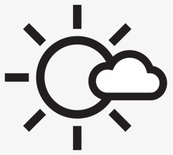 Transparent Sun Vector Png - Weather Forecast Symbols Sunny , Free ...