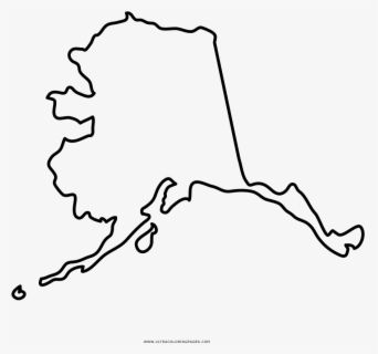 Transparent Alaska Clipart - Alaska State Outline Transparent , Free ...