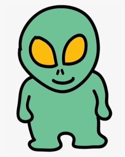 Drawn Alien Transparent Background - Cute Ufo Drawings Easy , Free ...