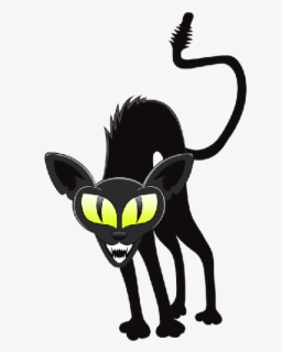 Transparent Scared Clipart - Scary Black Cat Clipart , Free Transparent ...