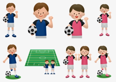 Transparent Kids Playing Soccer Clipart - Kids Playing Icon , Free ...