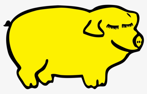 Yellow Pig , Free Transparent Clipart - ClipartKey