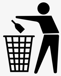 Throw In Dustbin Icon , Free Transparent Clipart - ClipartKey