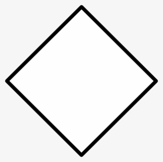 White Diamond Sign Clip Art At Clker - Triangle , Free Transparent ...