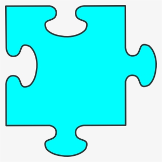 Light Blue Puzzle Piece , Free Transparent Clipart - ClipartKey