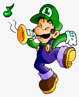 Mario Playing Trumpet Clipart , Png Download - Mario Trumpet , Free ...
