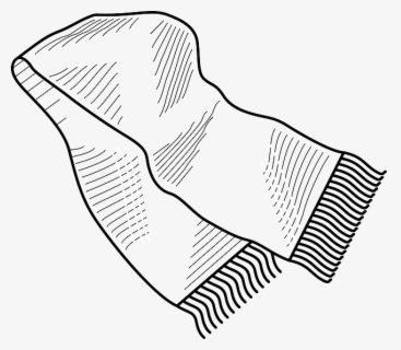 Shawl - Clipart - Coloring Pages Scarf , Free Transparent Clipart ...