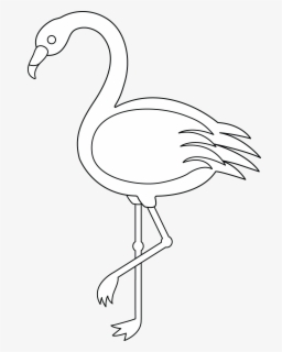 Free Flamingo Black And White Clip Art with No Background - ClipartKey