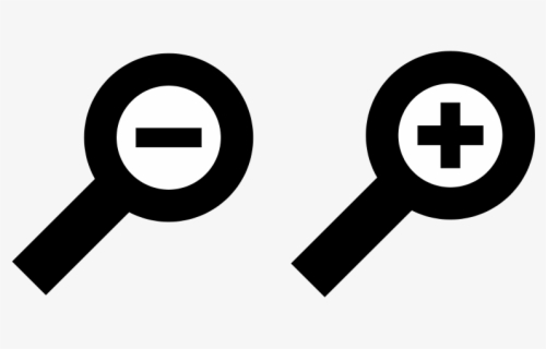 Simple Zoom Icons - Zoom In Out Icon , Free Transparent Clipart ...