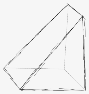 Clip Art Nets Triangular Prism - 3d 90 Degree Triangle , Free ...