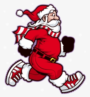 Runaway Santa Run , Free Transparent Clipart - ClipartKey