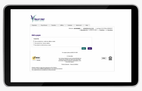 Valley First Credit Union Checking Account Number , Free Transparent ...